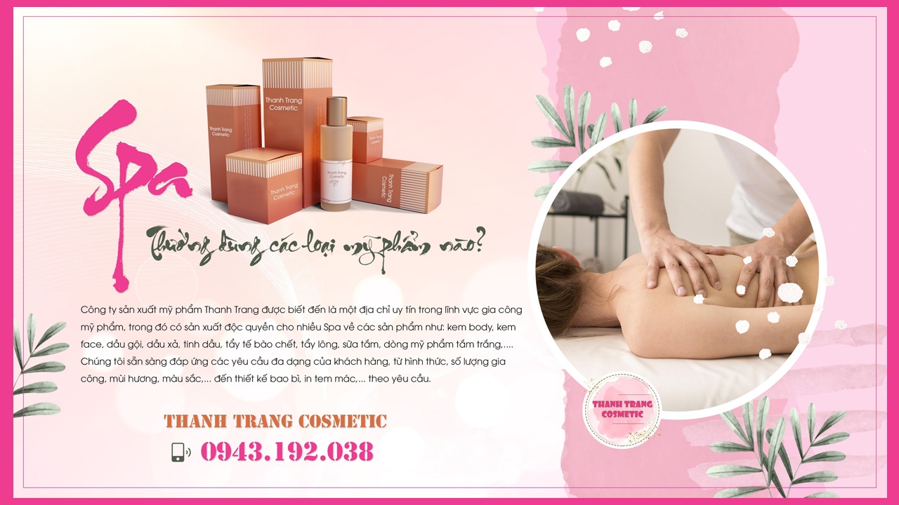 Top 9 dòng mỹ phẩm mà các Spa thường dùng - Tata Cosmetic